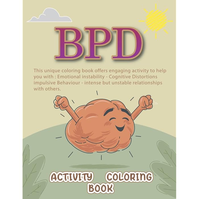 Buy BPD Activity Coloring Book: The Borderline Personality Disorder ...