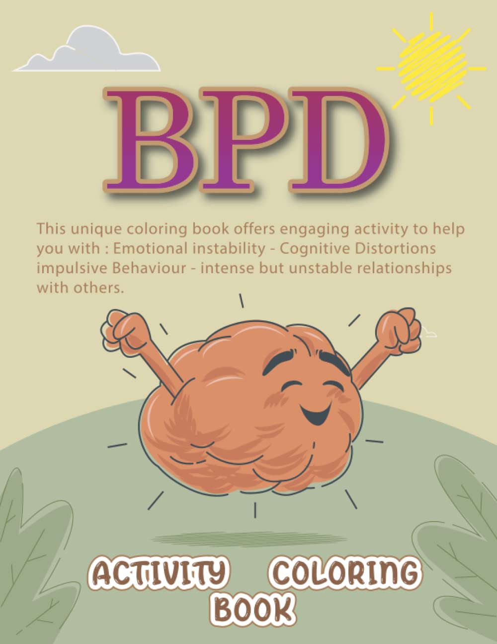 Bpd Activity Coloring Book The Borderline Personality Disorder Coloring ...
