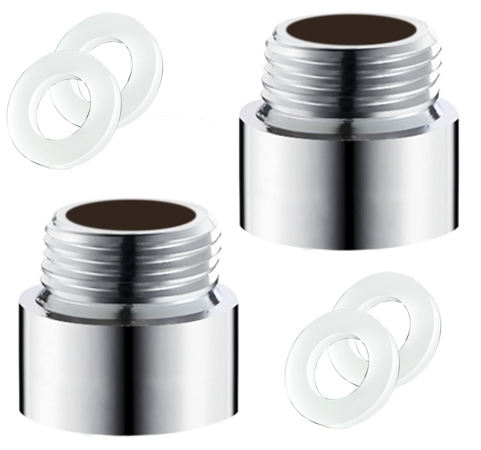 Tworider 2pcs 20mm Shower Arm Extension, shower arm coupler, Handheld ...