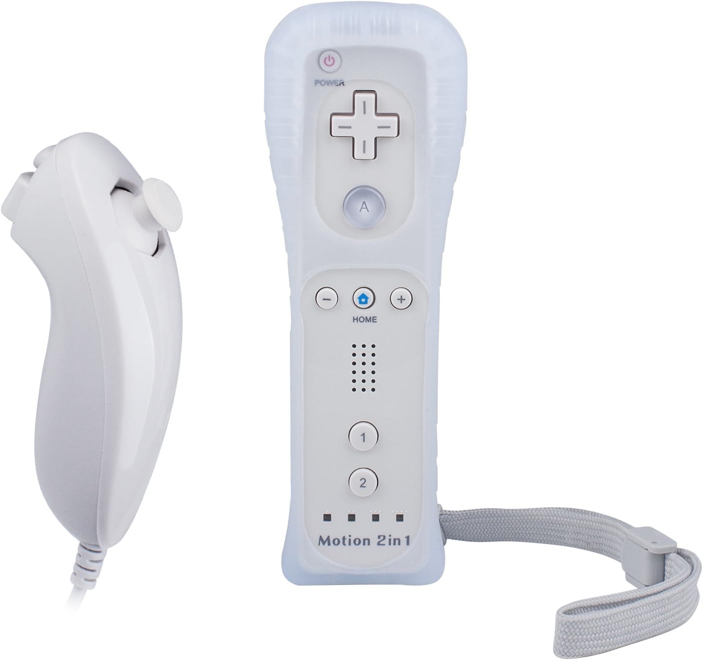 Amazon.com: Wii Remote with Wii Motion Plus Inside | Shock Wii Nunchuk ...