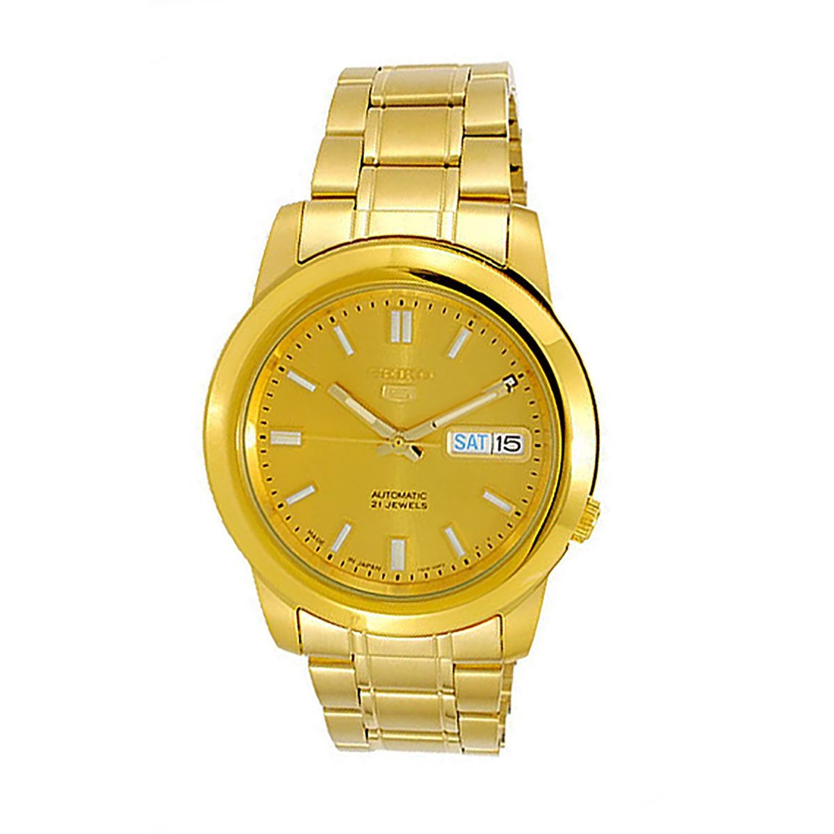 Amazon.com: SEIKO 5 Automatic Gold Dial Men's Watch SNKK20J1 : Clothing ...