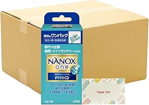Amazon | 【まとめ買い 64個セット】 ライオン NANOX one PRO 洗たく用 高濃度洗剤 ワンパック(10g×6袋) + Kunutonnオリジナルロゴ入りeおまけ付 ...