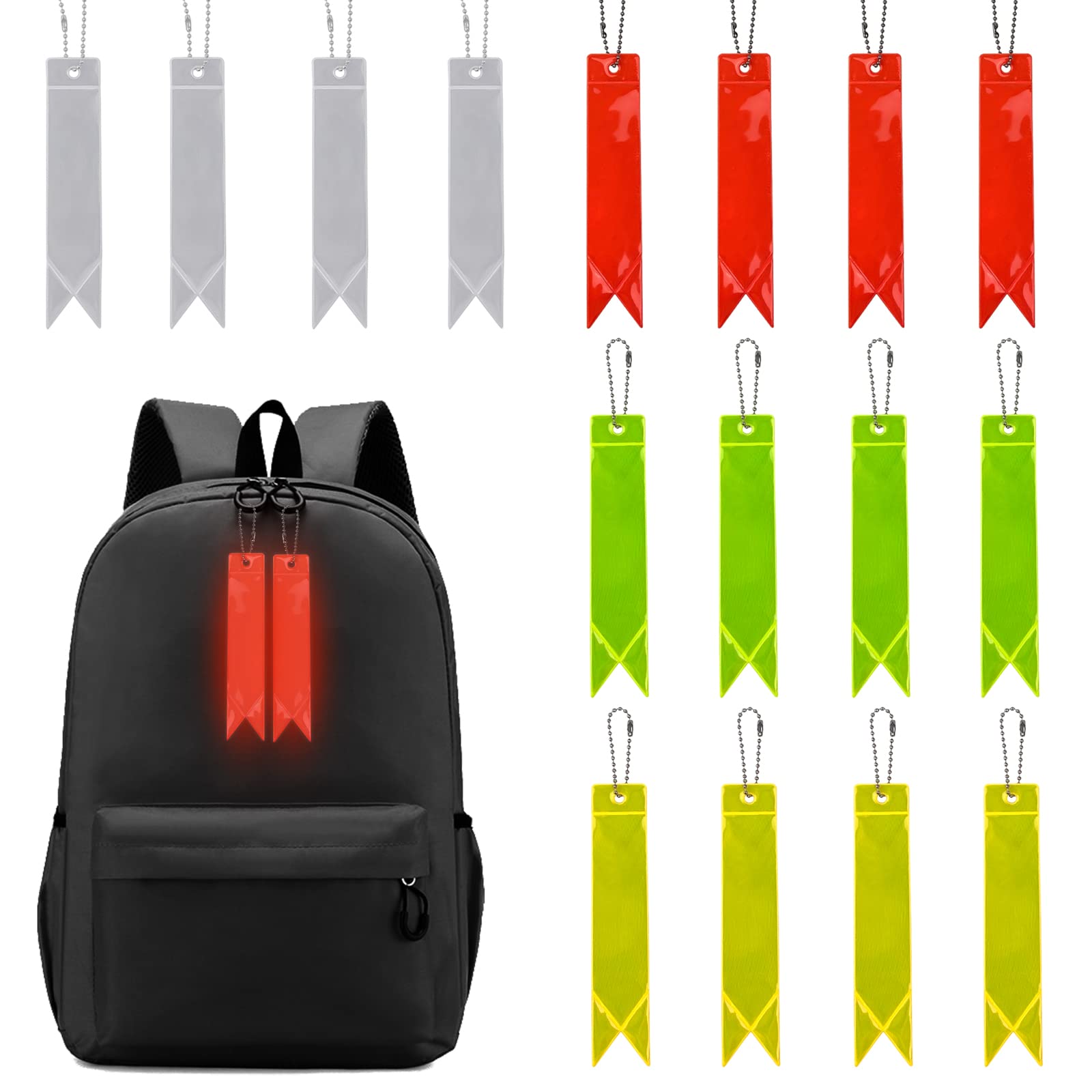 Amazon.com: XiyaxiVici 16 PCS Safety Reflector Pendant with Chains ...