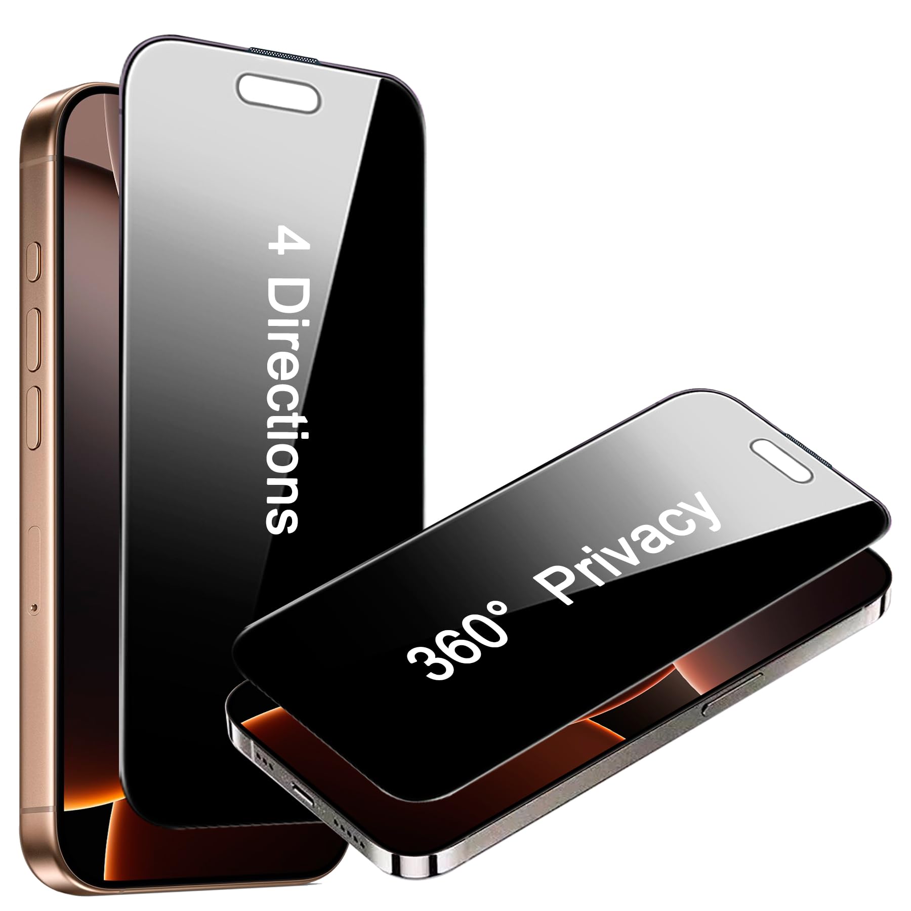 Amazon.com: SOOPUR 2 Pack 4 Way 360 Degree Privacy Screen Protector for ...