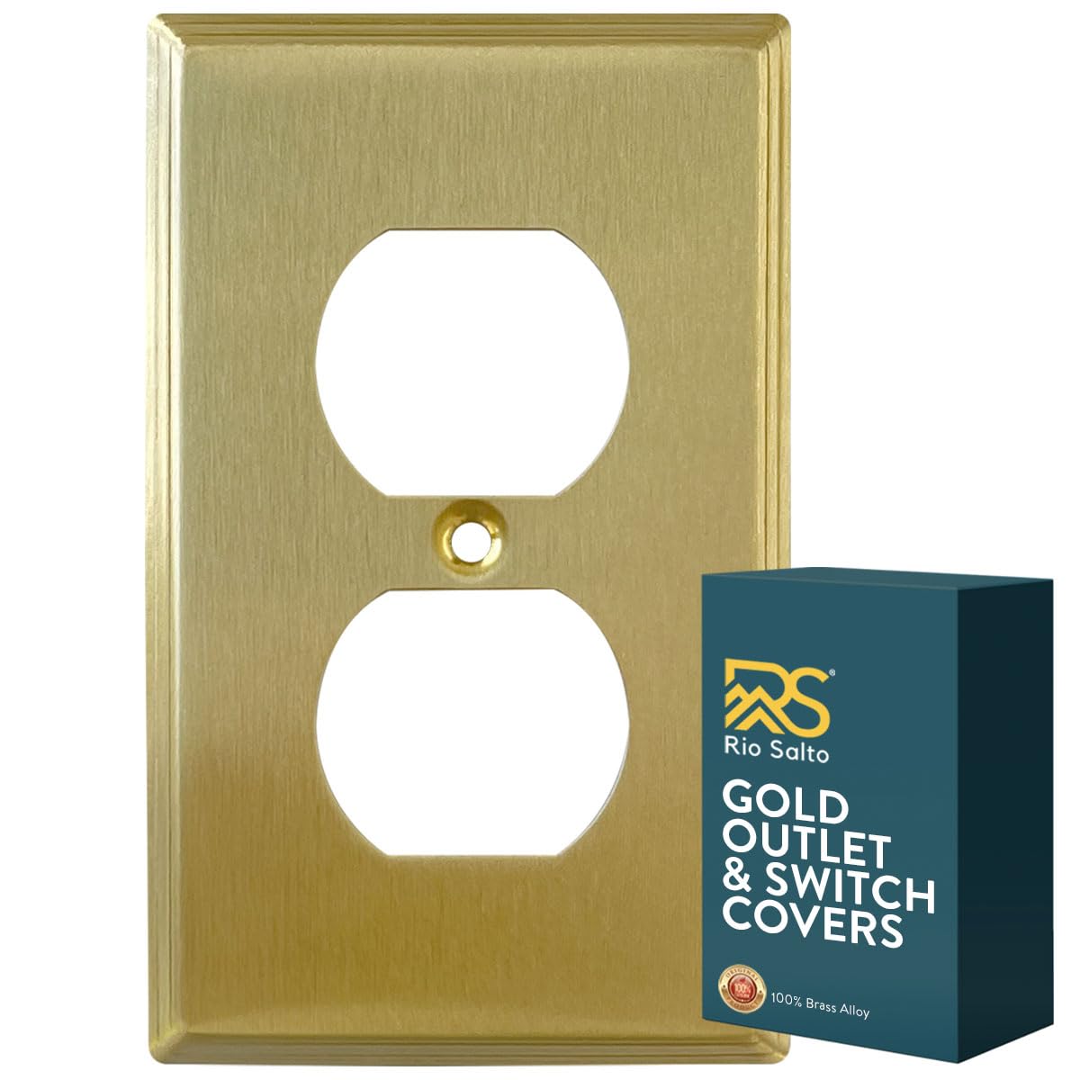 Rio Salto BRASS Metal Linear Gold Outlet Cover or Decorative Light ...