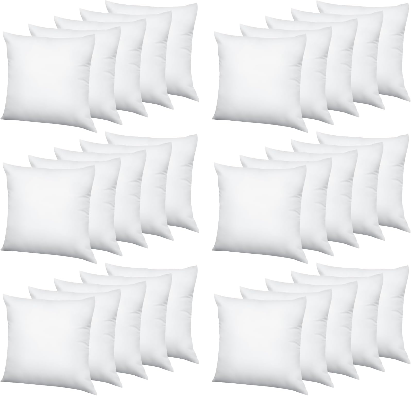 Amazon.com: Sintuff 30 Pcs 20 x 20 Throw Pillow Inserts Bed and Couch ...