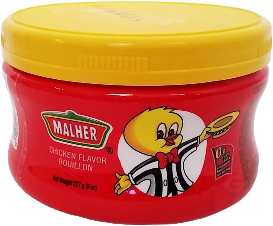 Amazon.com : Malher Chicken Bouillon 8 oz - Consome de Pollo : Grocery ...