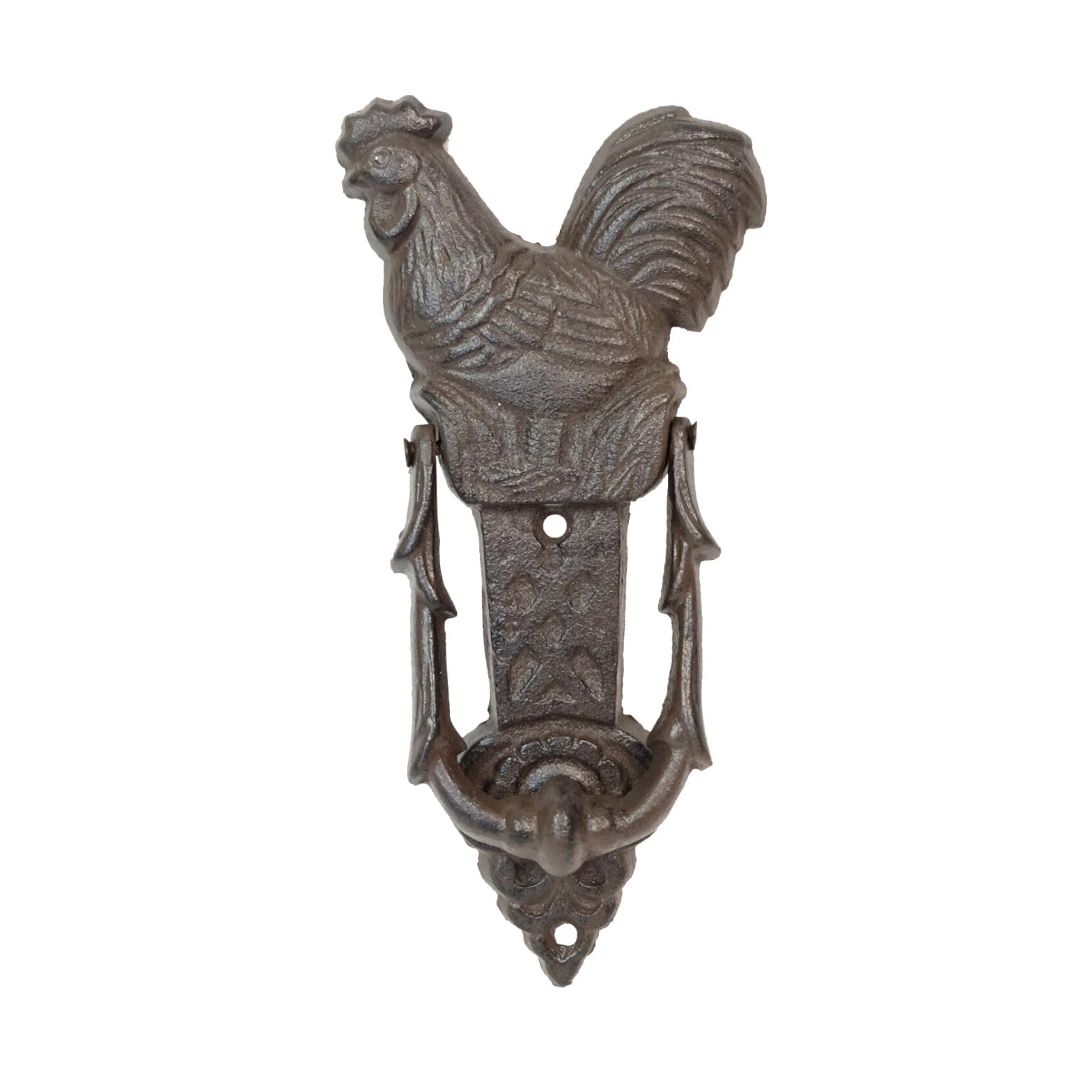 Rustic Cast Iron Farmhouse Rooster Door Knocker - Vintage Style Door ...