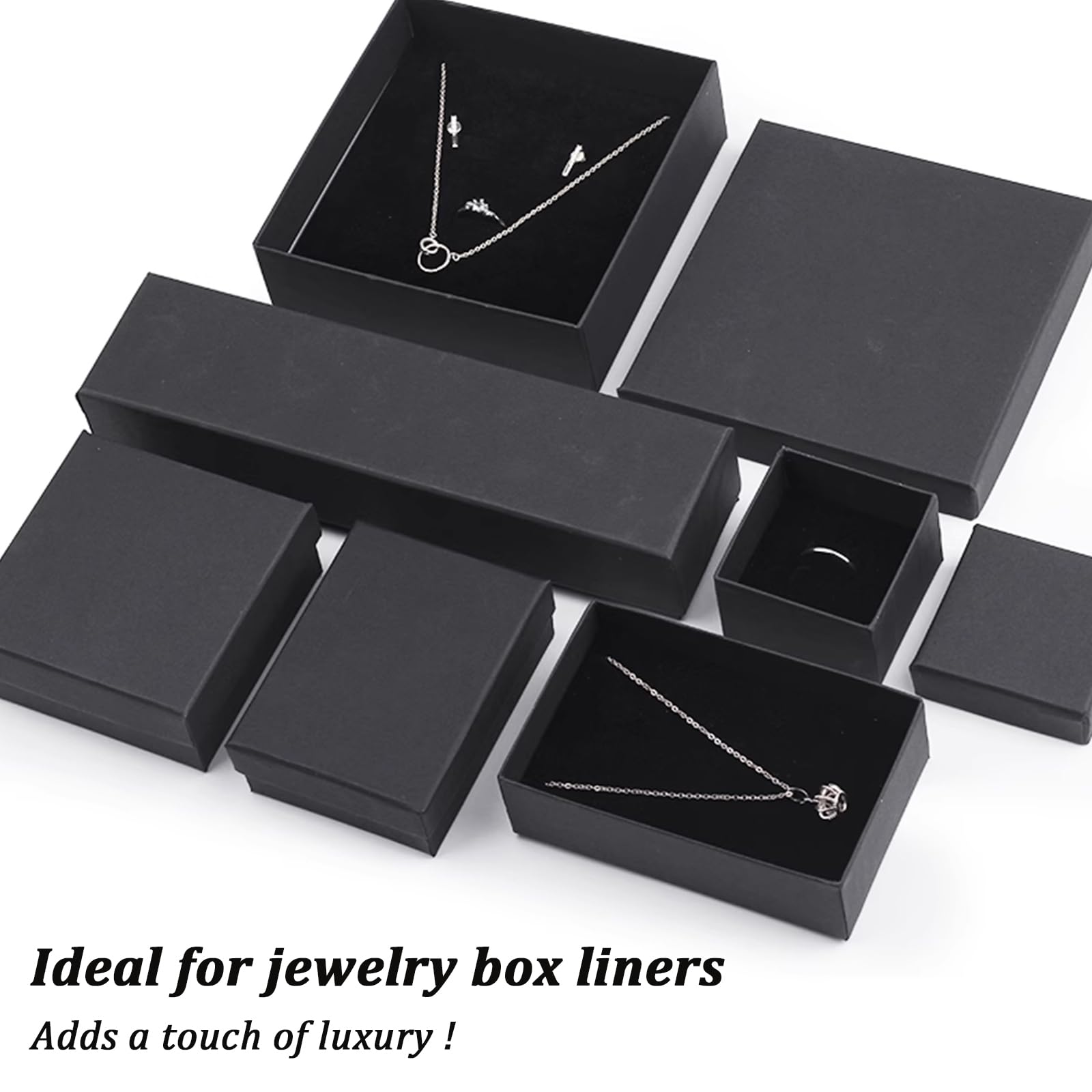 Snapklik.com : Acrux7 50 PCS Self Adhesive Black Felt Sheets, A4 Size ...