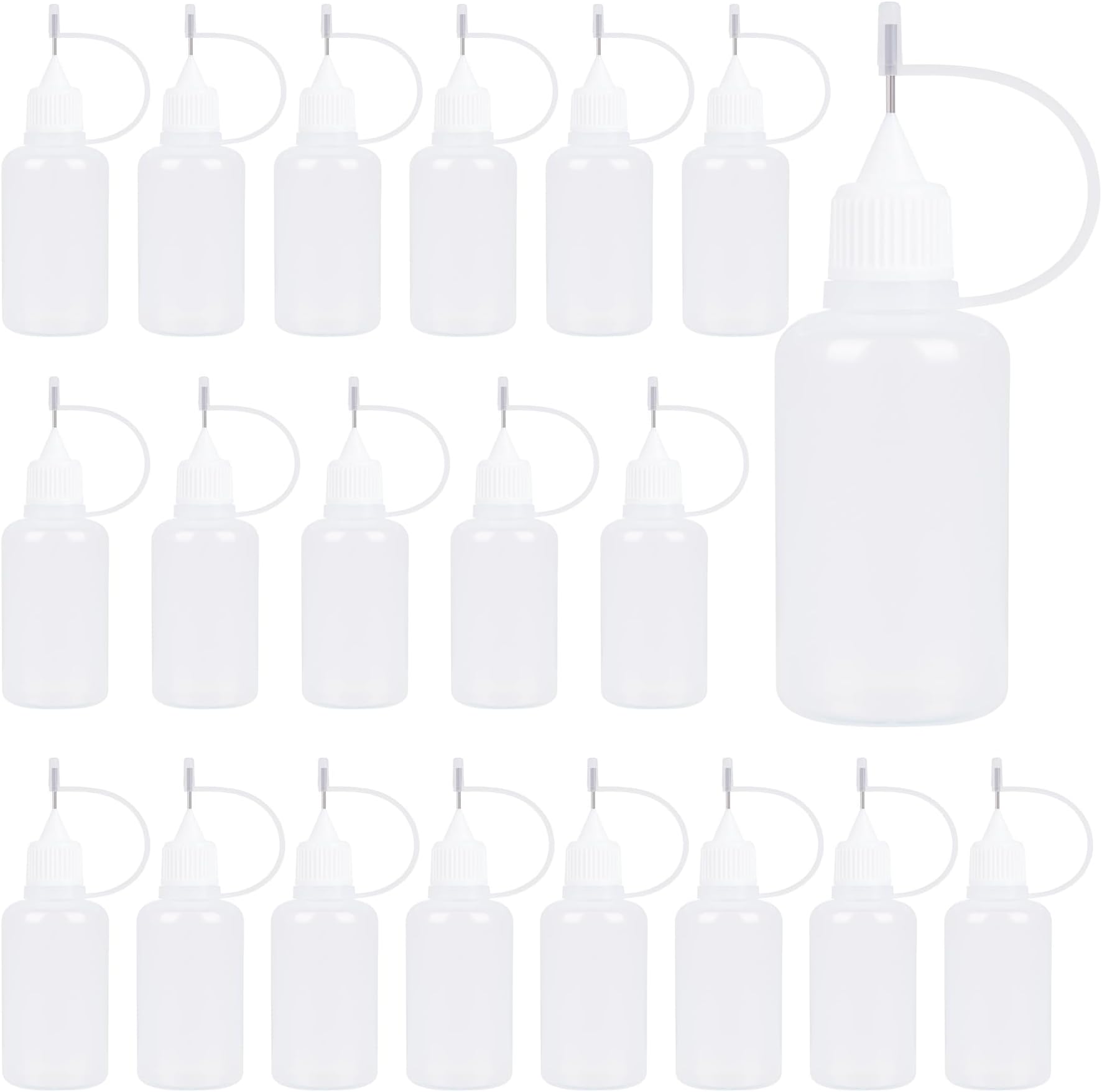 Amazon.com: Bantoye 20 Pcs Needle Tip Glue Bottle Applicator DIY ...