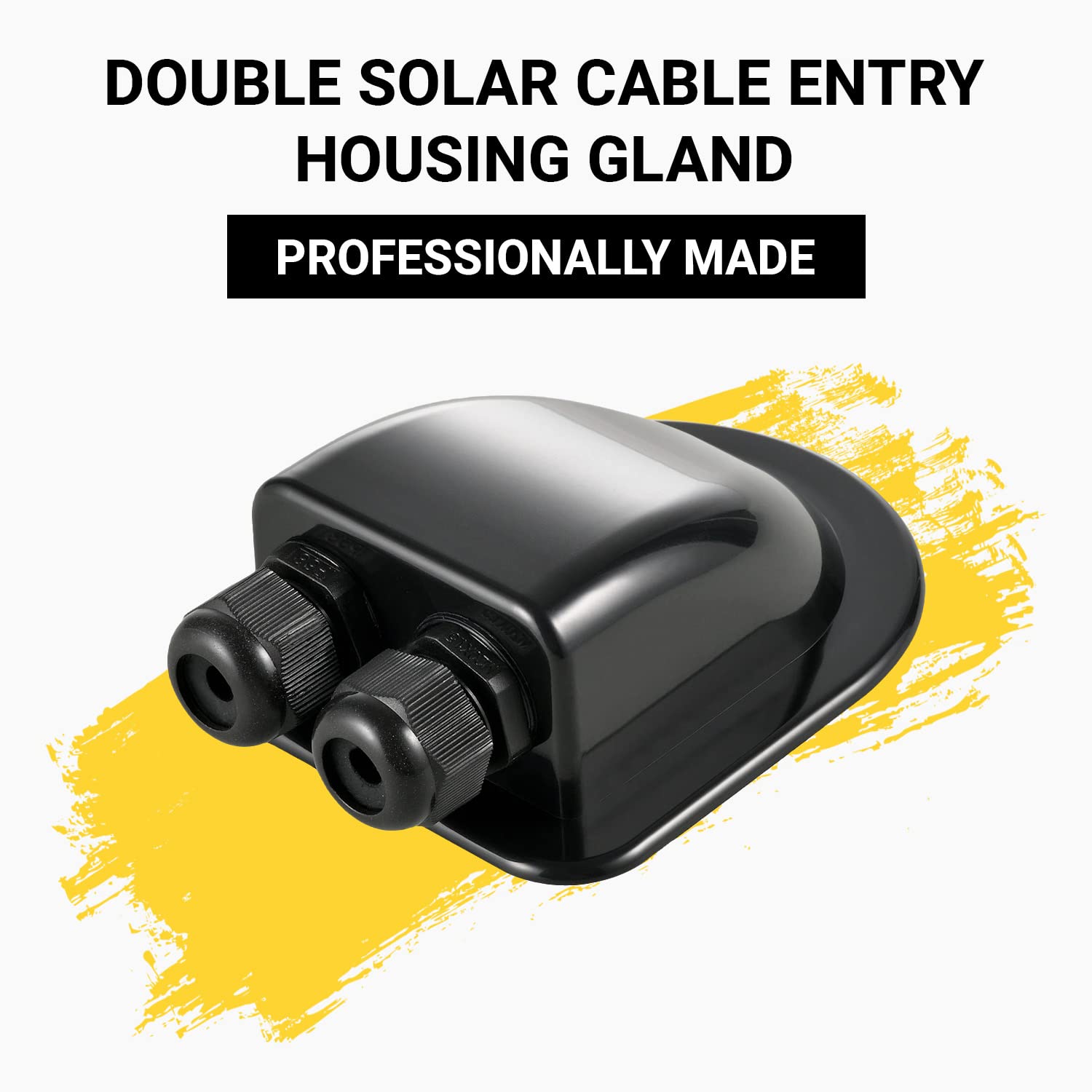 Snapklik.com : Spartan Power Black ABS Double Solar Cable Entry Housing ...