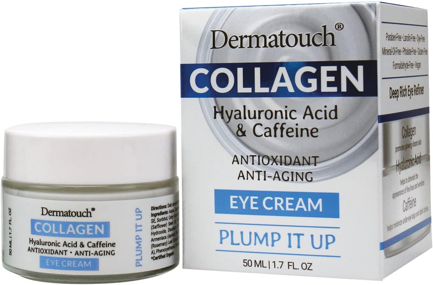 Amazon.com: Dermatouch Collagen Eye Cream - Hyaluronic Acid and ...