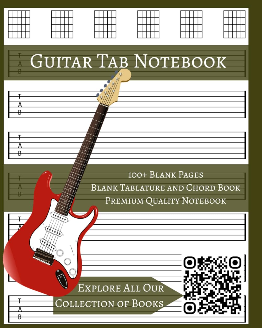Guitar Tab Notebook: Your Melody, Your Masterpiece: Blank Tablature ...
