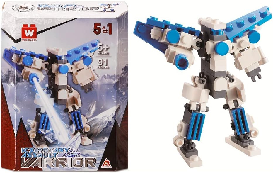 Wise Blocks - Bloques de Construcción - 5 en 1 Figura de Acción Armour ...