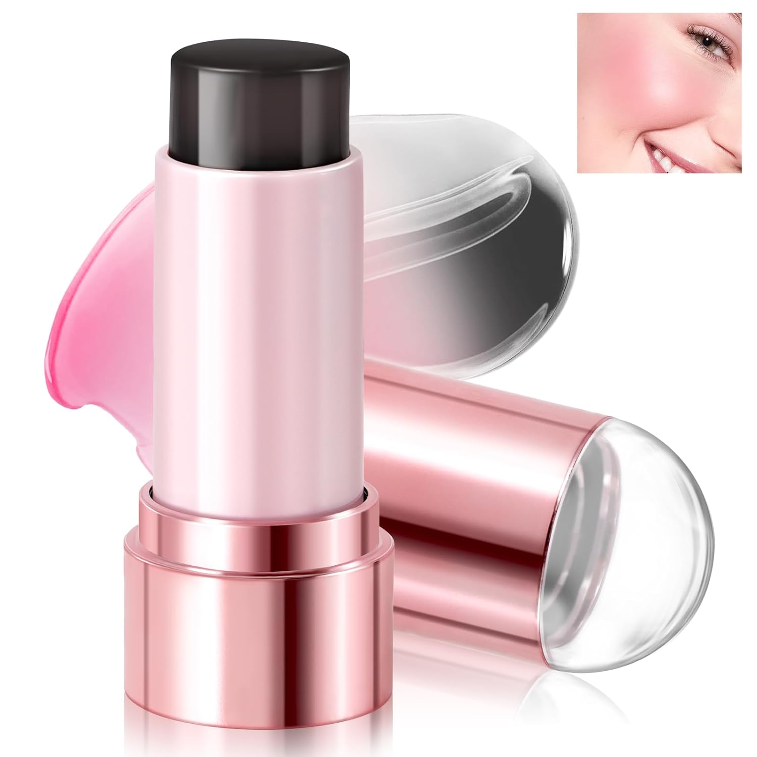 Amazon.com: HOSAILY Color Changing Blush Stick for Cheek Lip, Black to ...