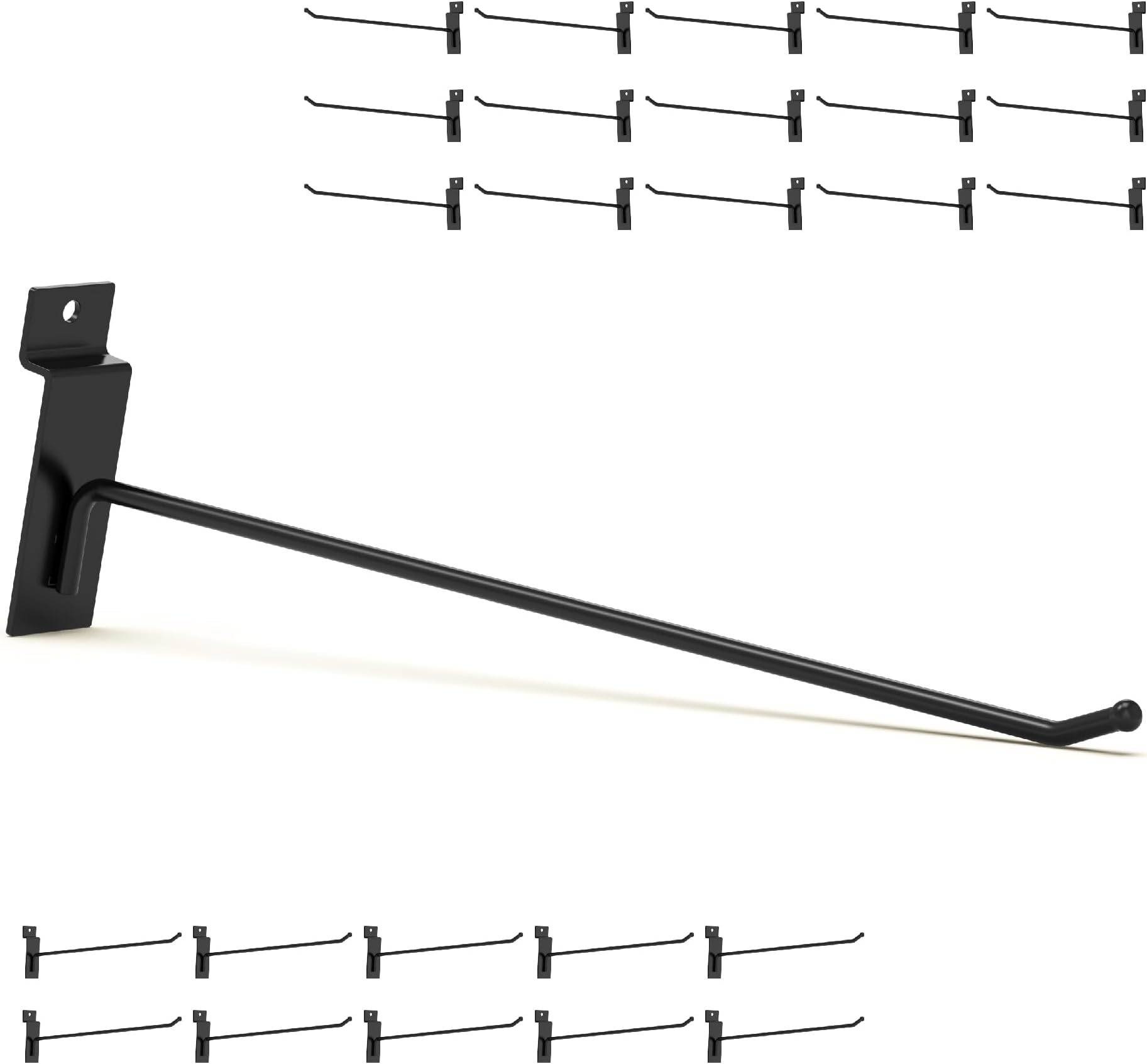 Amazon.com: unp POETISKE Slatwall Hooks 32PC 10inch Slatwall ...