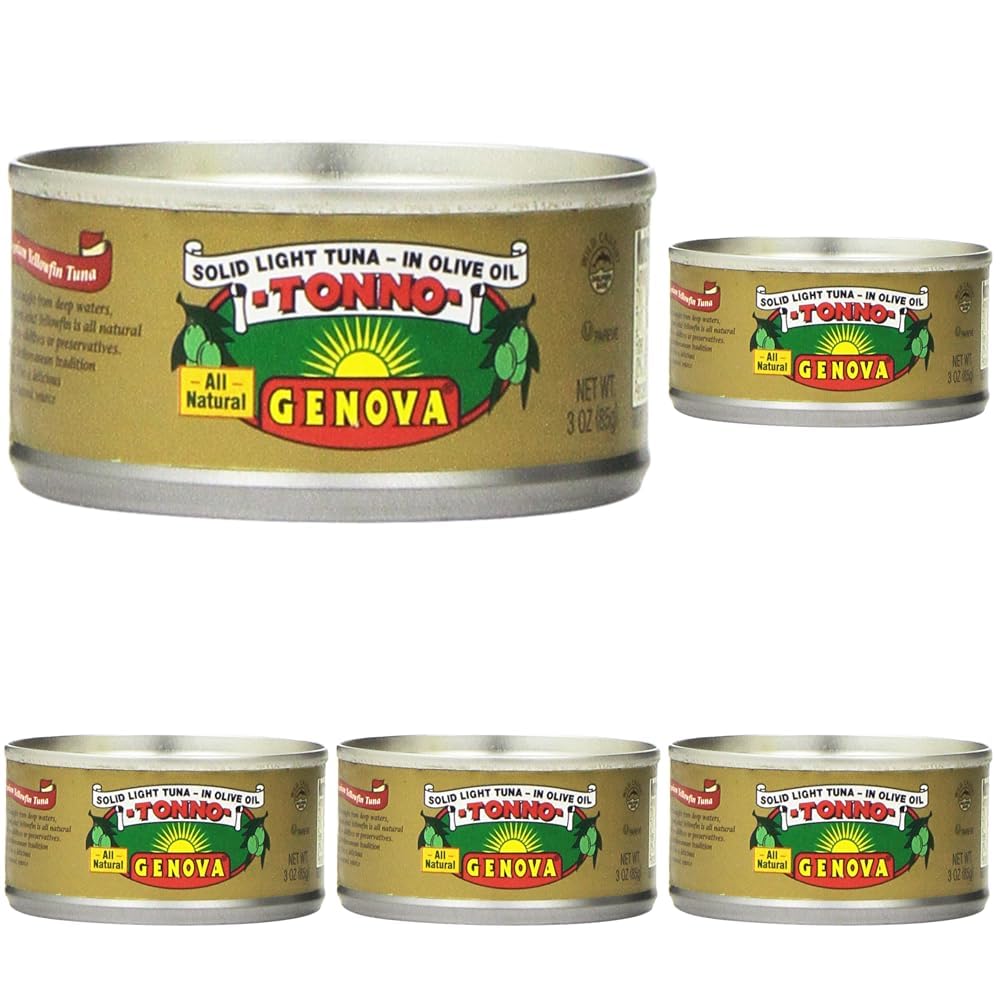 Amazon.com : Genova Tonno Tuna Olive Oil, 3 oz (Pack of 5) : Grocery ...