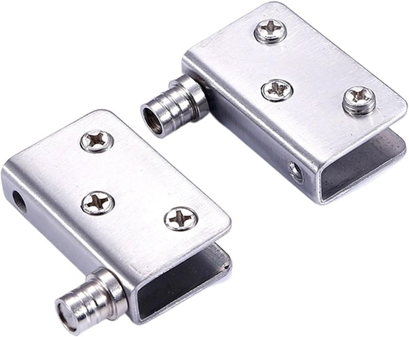 Amazon.com: OMTIBDUH 1/2/4pcs Glass Pivot Hinge Rotation Axis Stainless ...