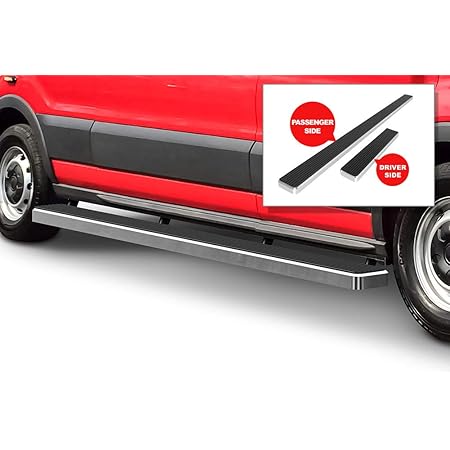 Amazon.com: APS iBoard Running Boards 5in Silver Compatible with Ram ...