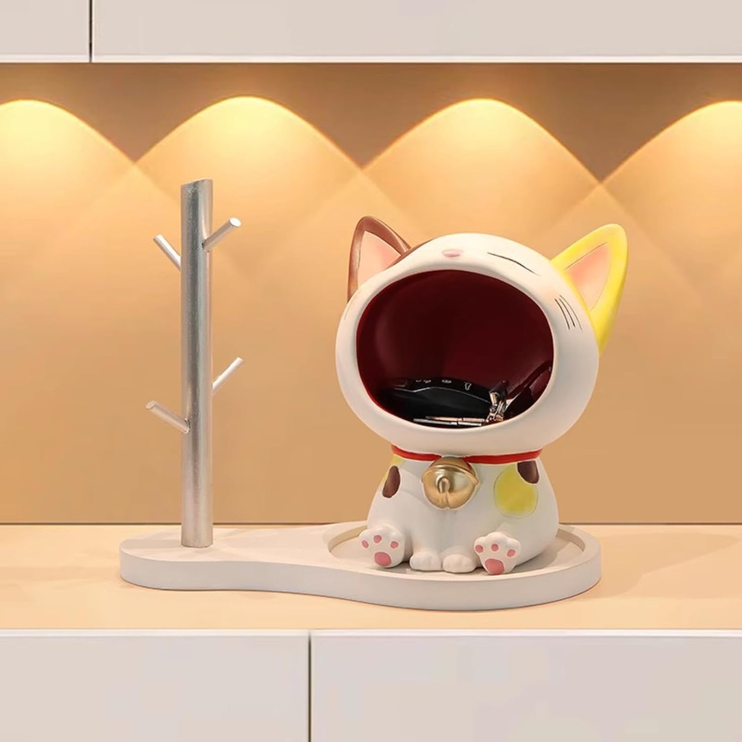 Amazon.com: KAYNO Funny Cat Key Bowl For Entryway Table, Big Mouth Cat ...