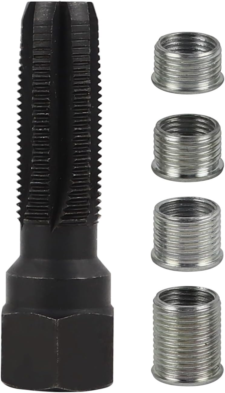 Amazon.com: MNBHUYRD 14mm Cylinder Head Rethread Kit Spark-Plug Thread ...
