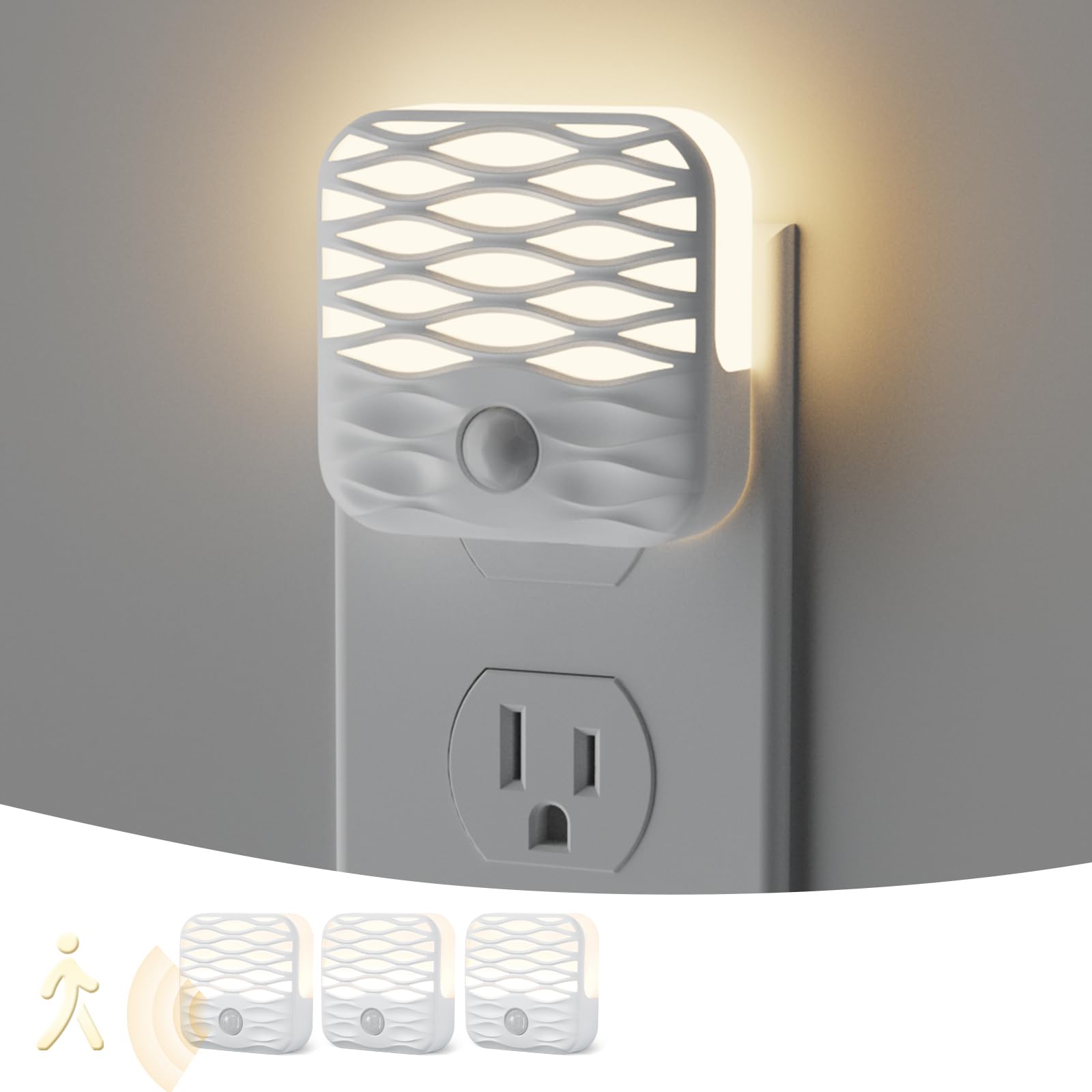 Dawnrise Night Lights Plug into Wall,Motion Sensor Nightlights Indoor ...