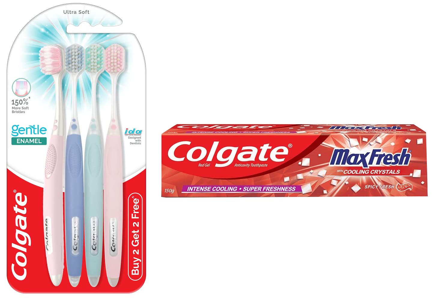 Buy Colgate Gentle Enamel Ultra Soft Bristles Manual Toothbrush for ...