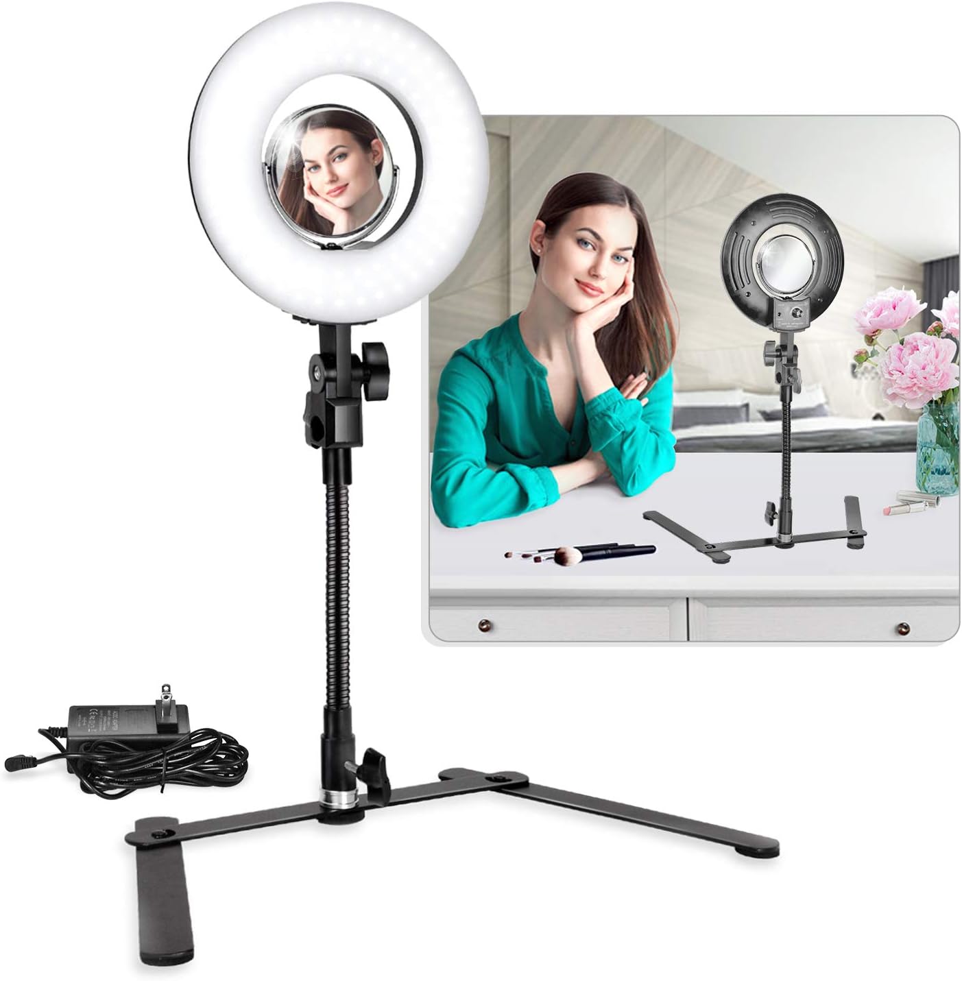 Amazon.com : LimoStudio Dimmable 25W Mini LED Ring Light 2500LM with ...