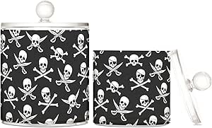Amazon.com: KOPIRIT Pirate Skull Jars with Lids Containers Jar Bathroom ...