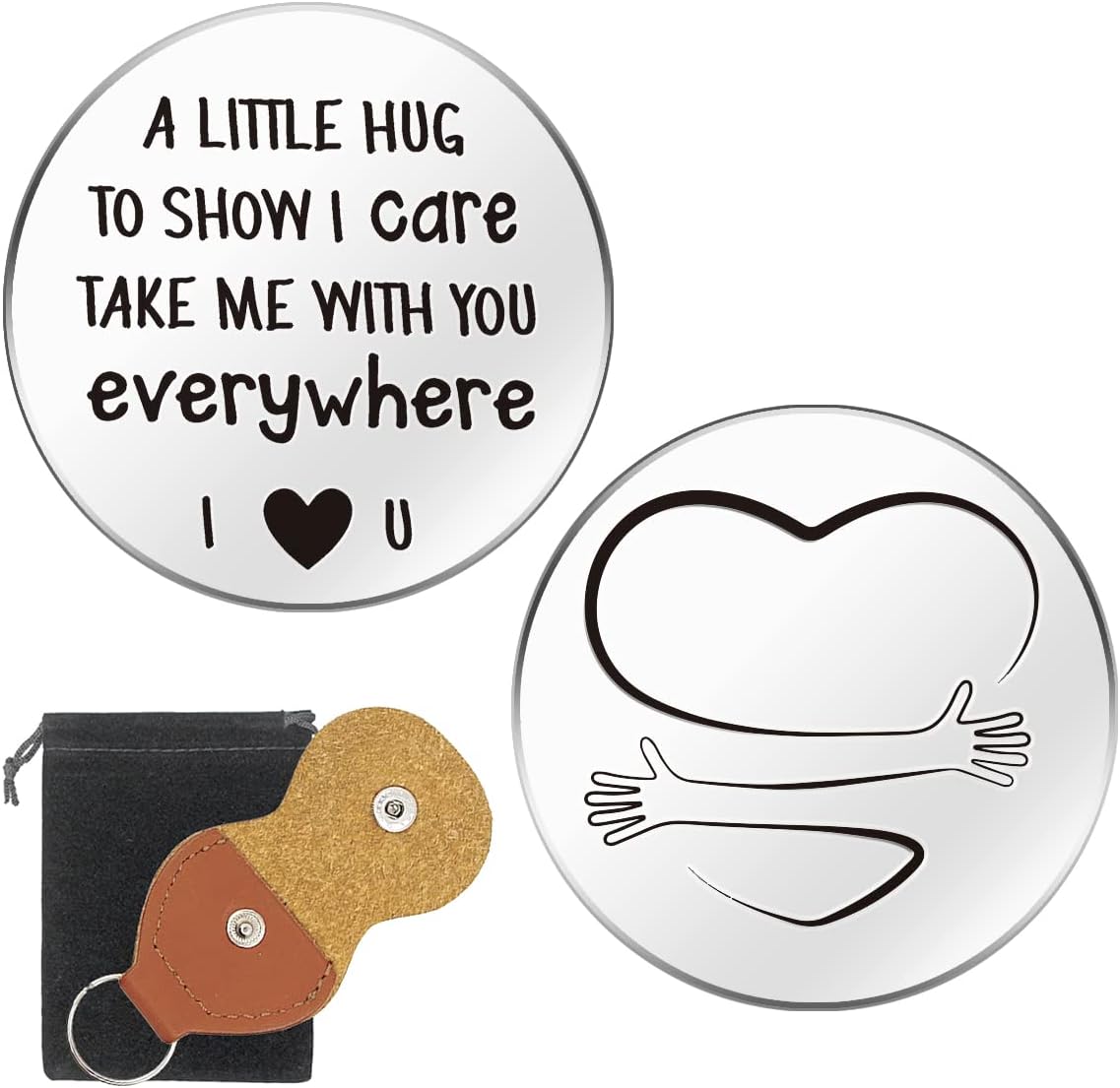 Amazon.com: Good Luck Token,Inspirational Pocket Hug Token Gift, Long ...