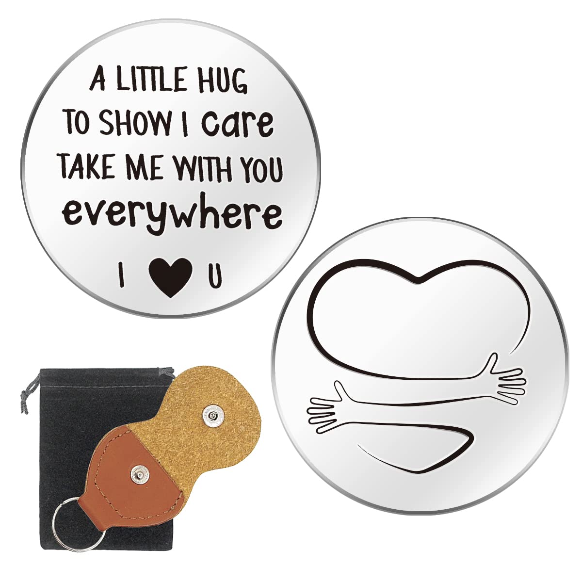 Snapklik.com : A Little Hug To Show Inspirational Pocket Hug Token Gift ...