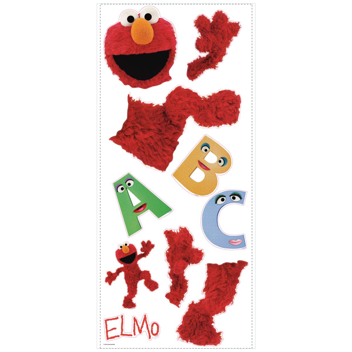Snapklik.com : RMK1482GM Sesame Street Elmo Peel And Stick Giant Wall Decal