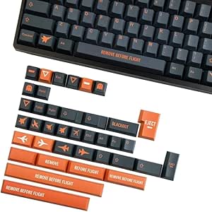 Amazon.com: for 142 Keys/Set Stealth Keycap Allover Profile PBT Dye ...