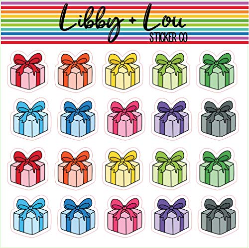 Amazon.com: Birthday Presents Planner Stickers | Libby + Lou Sticker Co ...