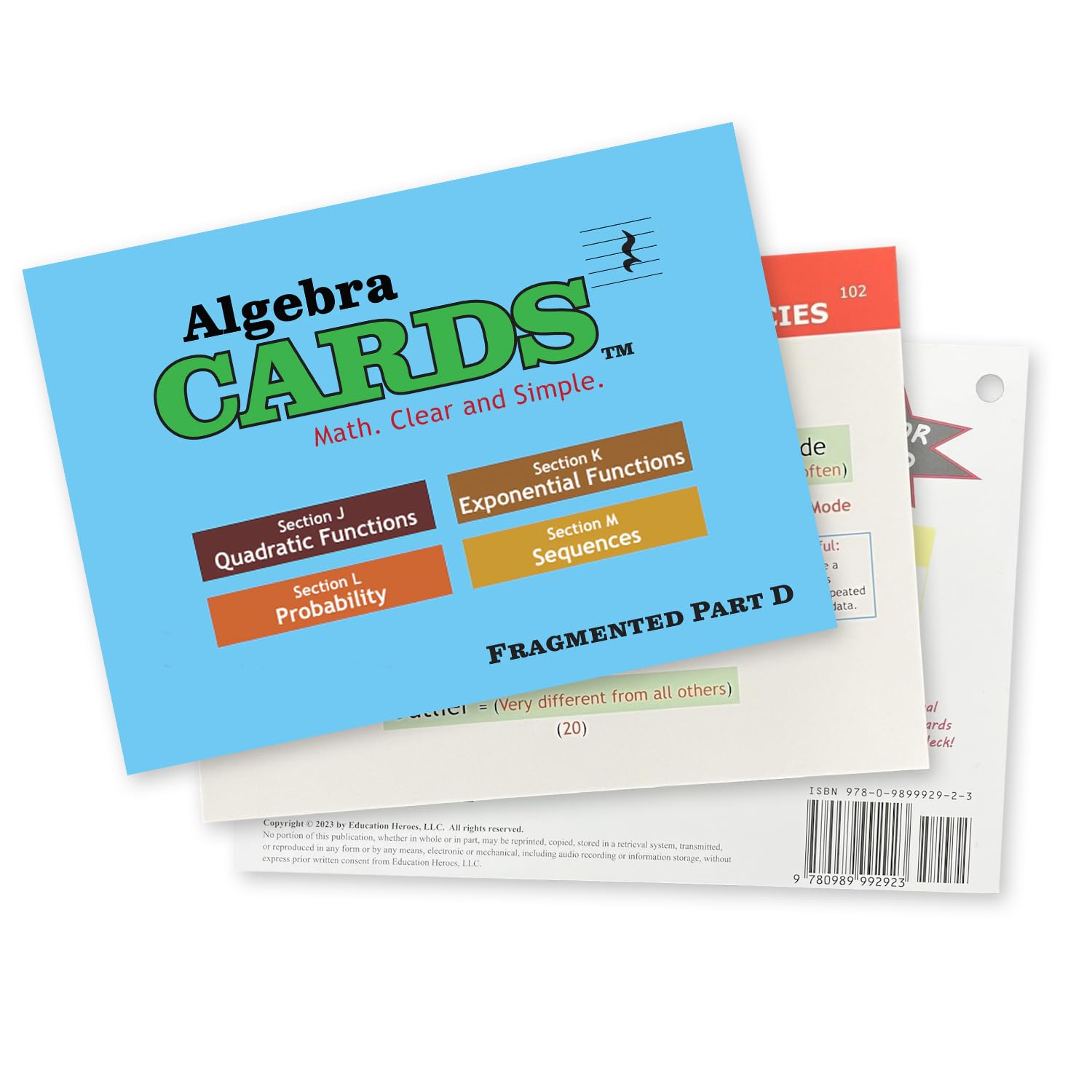Snapklik.com : Algebracards Algebra 1 Math Flash Cards Learning ...