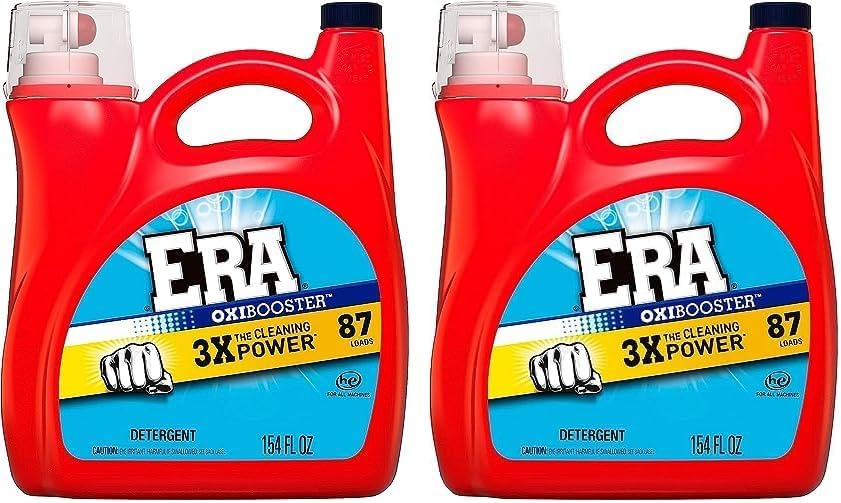 Amazon.com: Era Oxibooster Liquid Laundry Detergent 87 Loads 154 fl oz ...