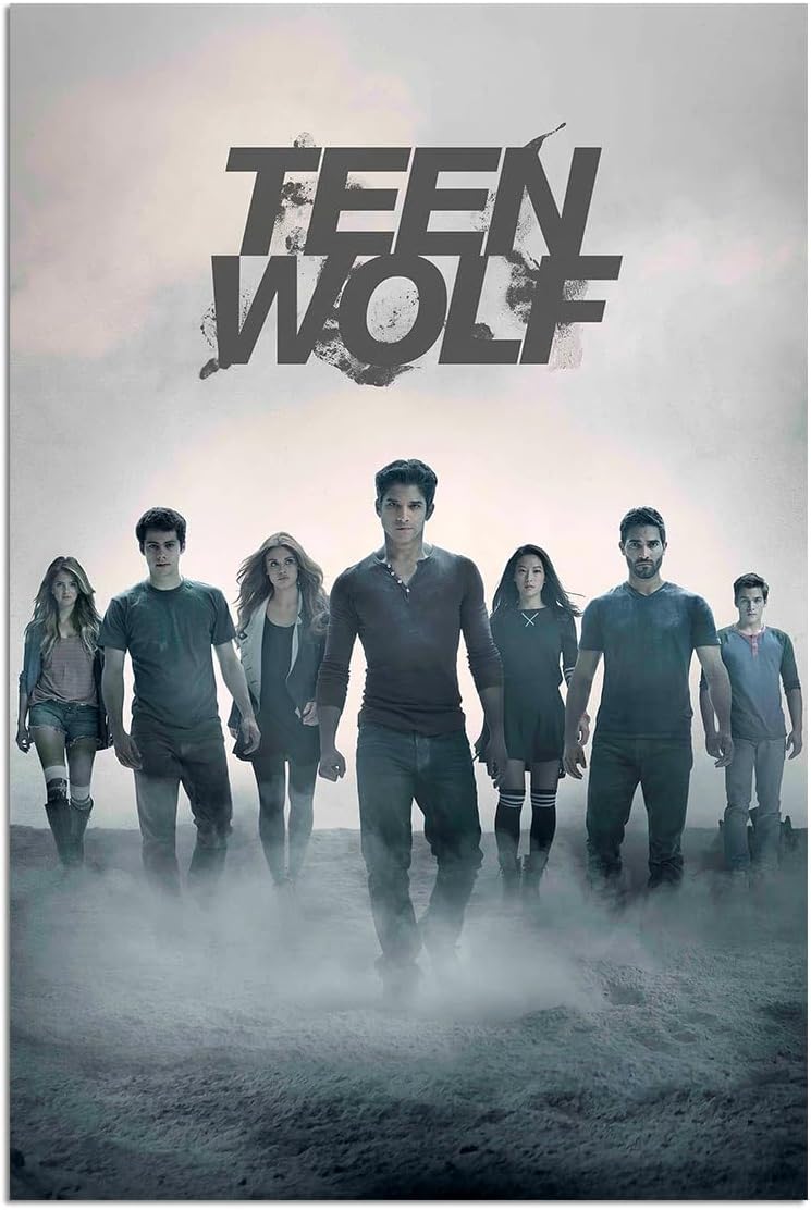 Amazon.com: Vilbki Teen Wolf Poster TV Show Canvas Wall Art Poster for ...