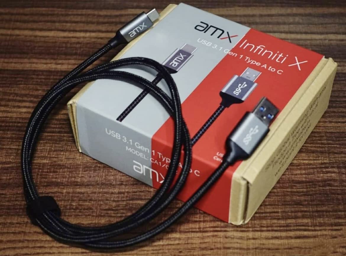 AMX (1M/3Ft Type-C to Type-C Power Delivery Cable Upto 100W with E ...