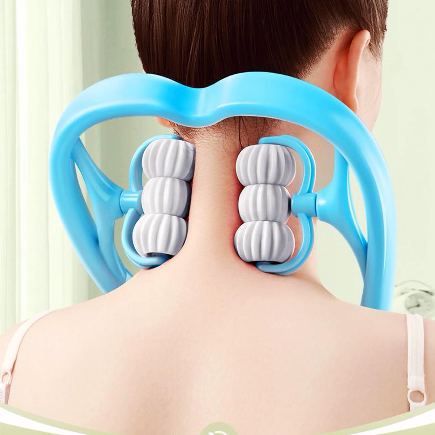 Amazon.com: Rukebu Neck Massager Roller, Handheld Massager with 6 Balls ...