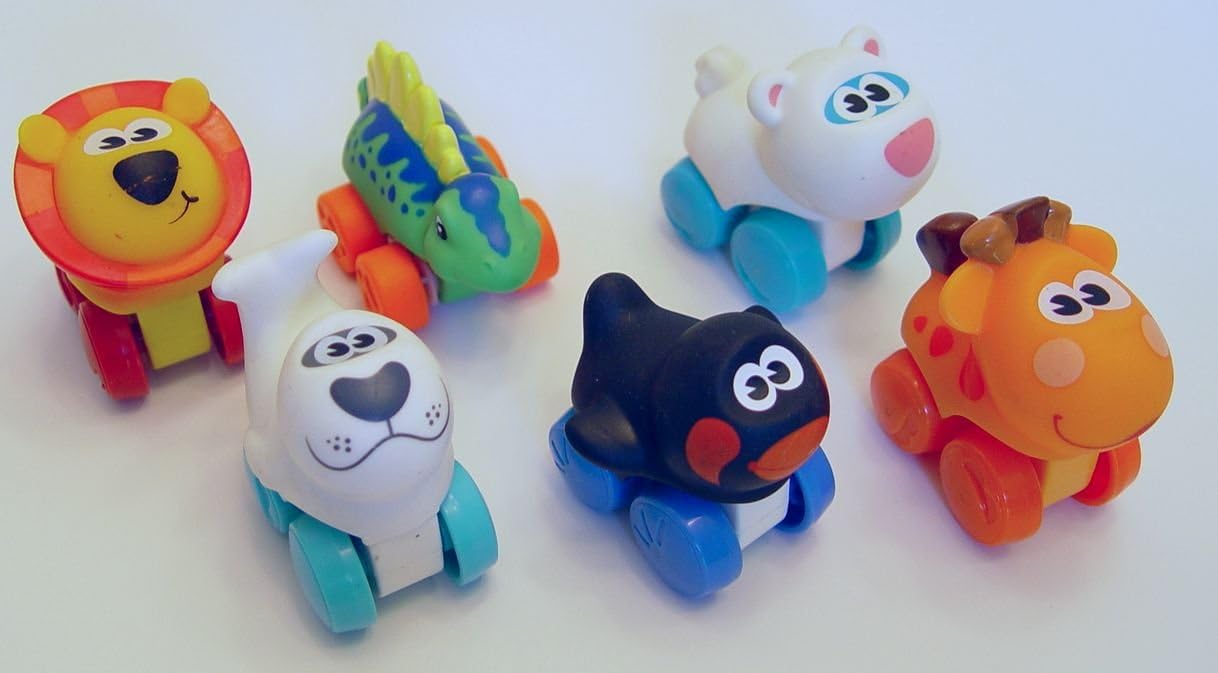 Amazon.com: Playskool Wheel Pals Animal Tracks Zoomimals Set of 6 ...