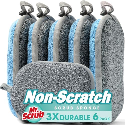 Amazon.com: Multi-Purpose Sponges Kitchen by Scrub-it - Non-Scratch ...
