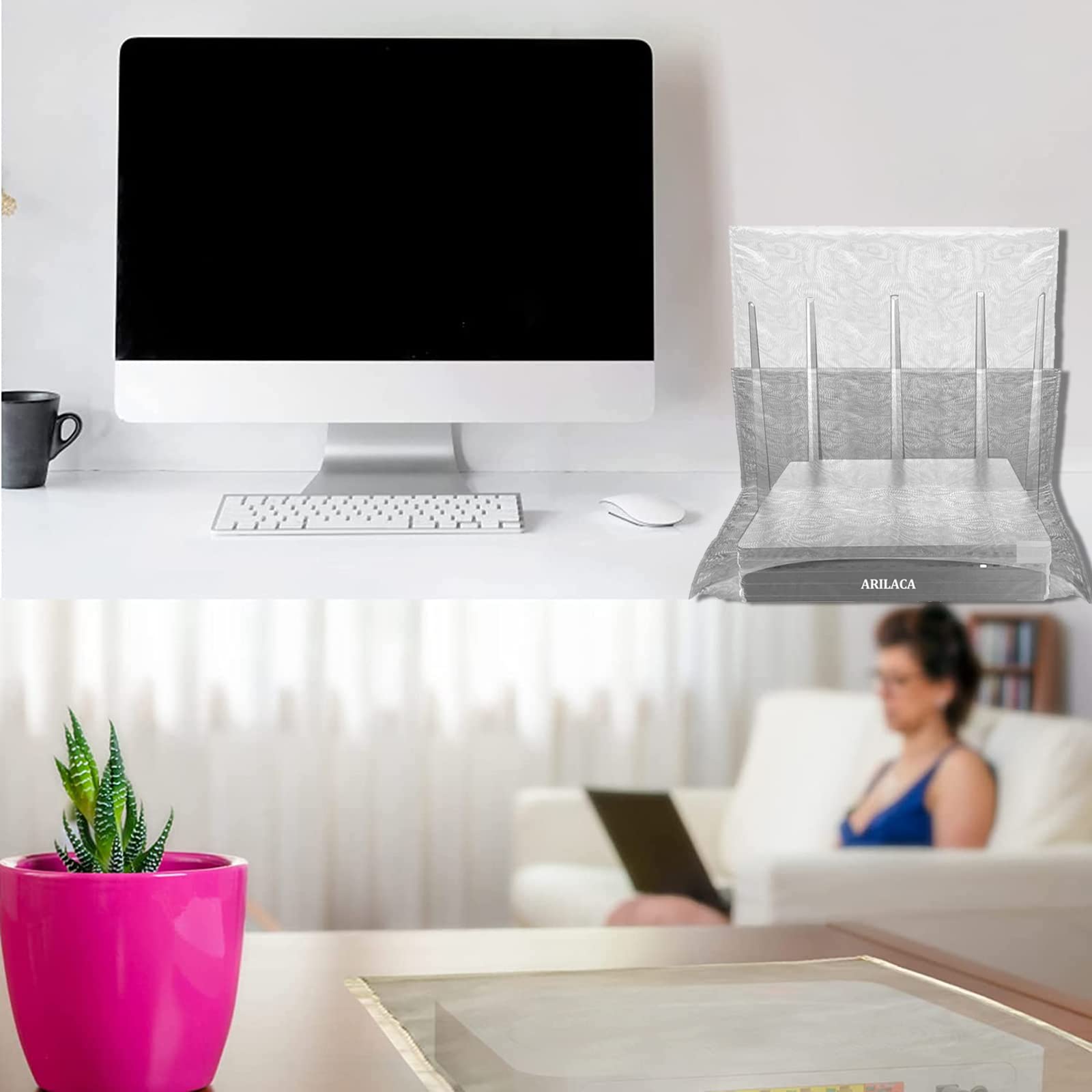 Snapklik.com : Large Wifi Router Cover faraDay Bag E M F Protection ...