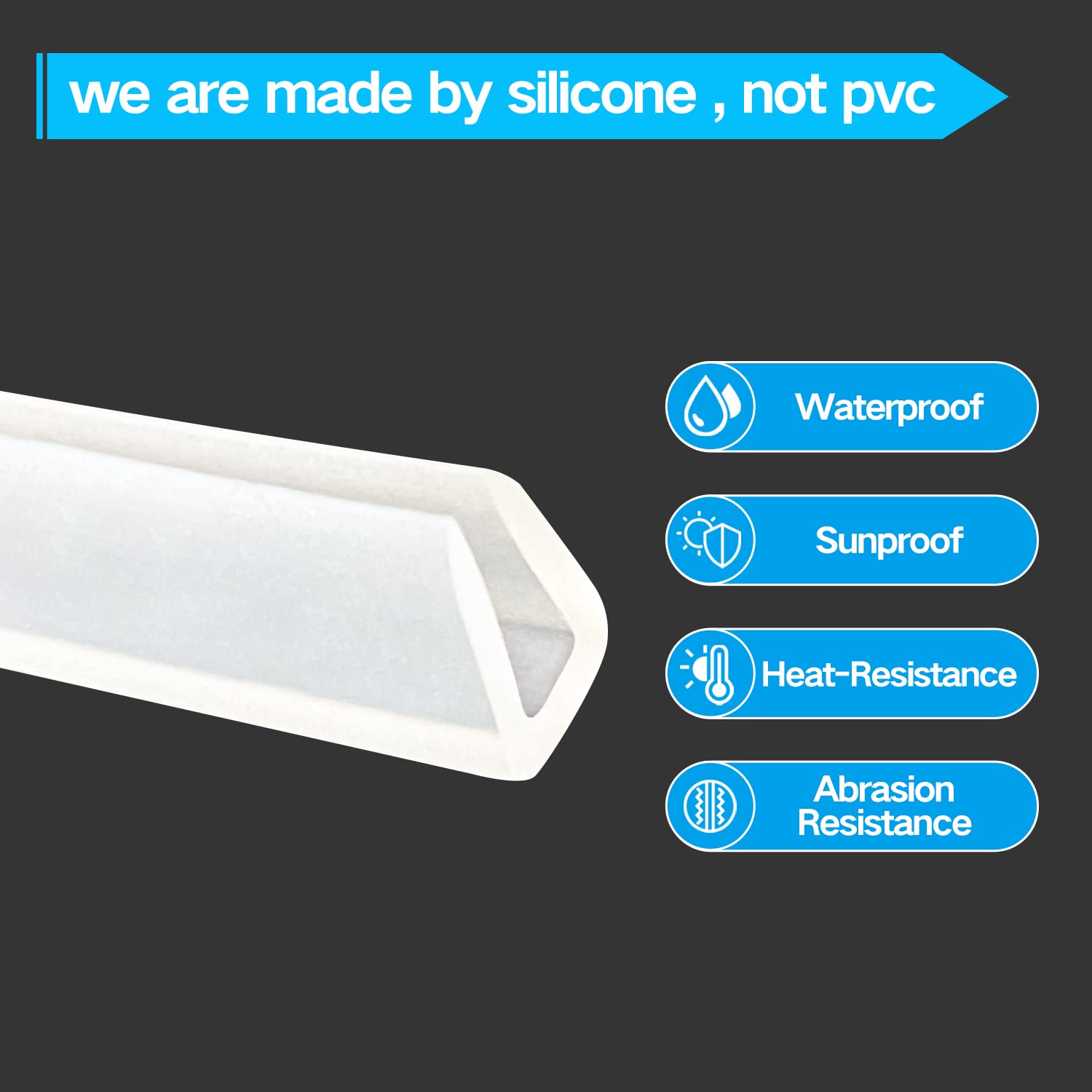 Snapklik.com : Clear Rubber Edge Trim, U Channel Silicone Rubber Edge ...