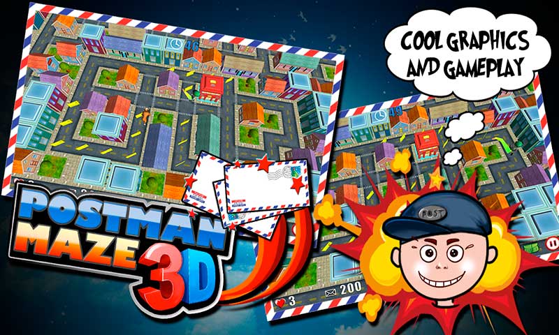 Aplicación Postman Maze 3D en Amazon Appstore