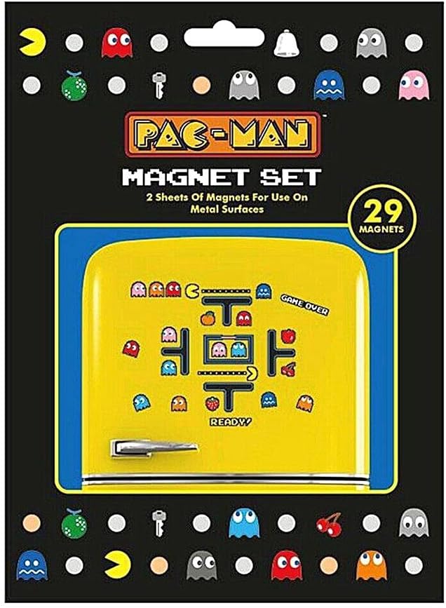 Amazon.com: Pyramid International Pac-Man Fridge Magnet Set, 29 Pieces ...
