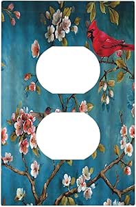 Vintage Flower Birds Cherry Hummingbird Retro Outlet Switch Plate 1 ...
