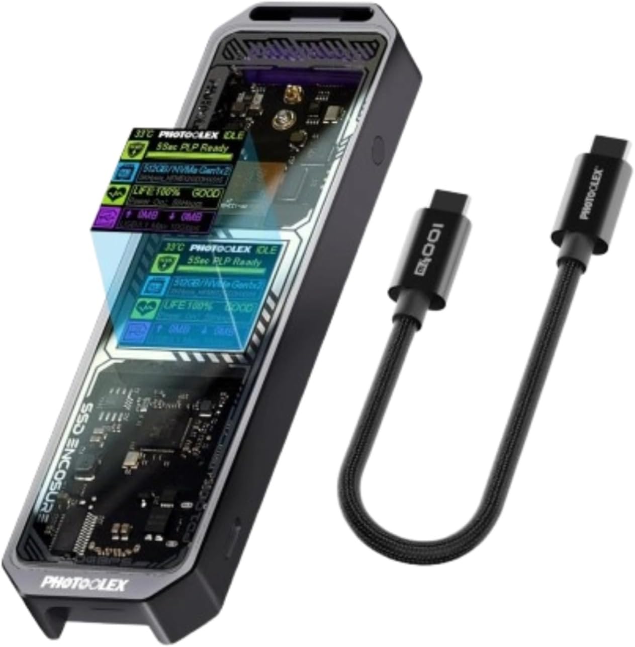 Amazon.com: DOCKCASE Explorer Edition M.2 NVMe SSD Enclosure,Support ...