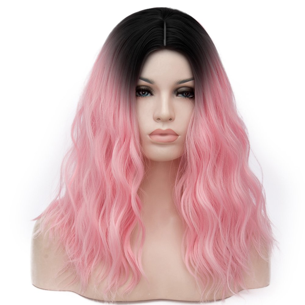 Black To Light Pink Ombre