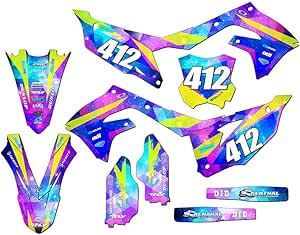 Amazon.com: 2021-2023 KX 250 X Space KADET Galaxy Senge Graphics ...