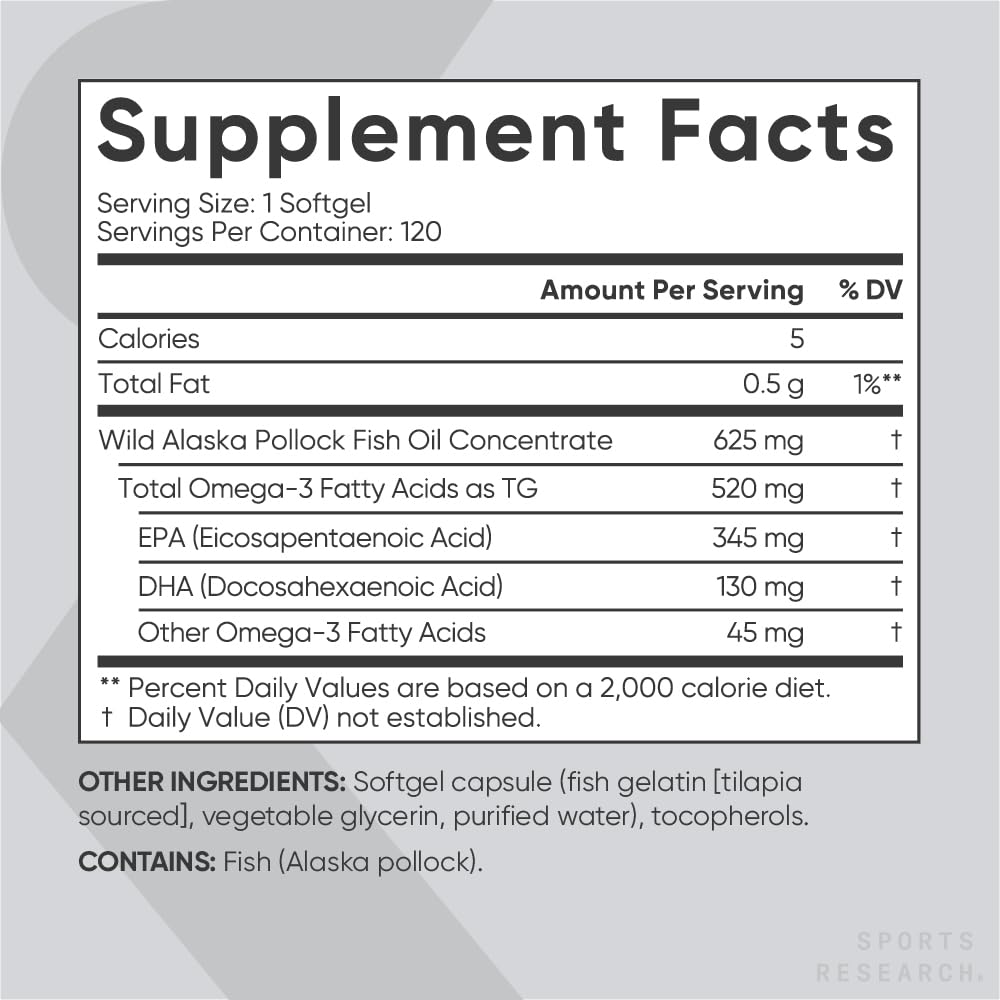 Snapklik.com : Sports Research Fish Oil Mini-Softgels - Easy To Swallow ...